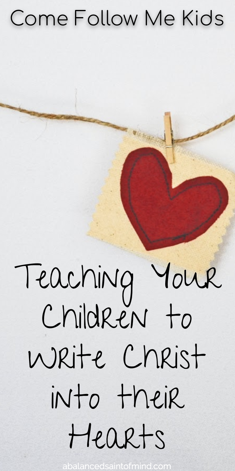 Teaching kids to write Christ in their hearts | Autumn Dickson